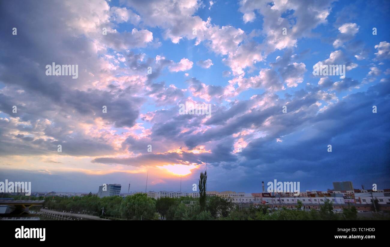 Landscape of the Karamay Stock Photo - Alamy