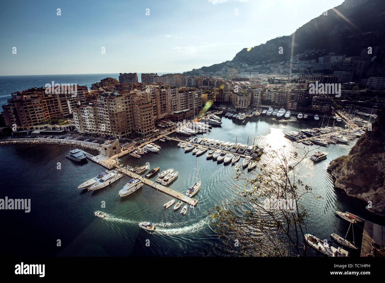Europe, Monaco, harbor, yacht, yellow submarine, road, road, sea ...