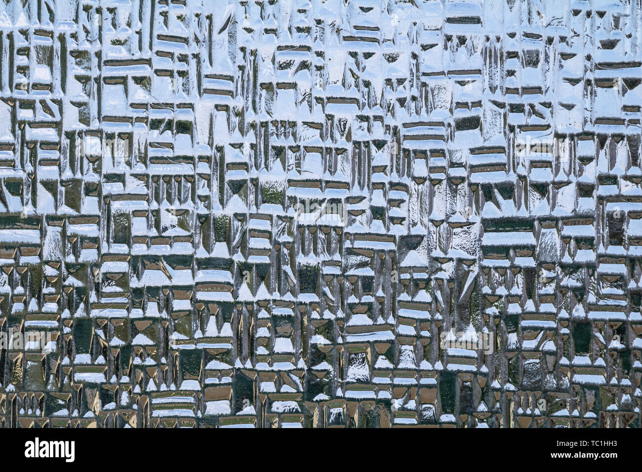 Transparent patterned window glass surface texture Stock Photo - Alamy