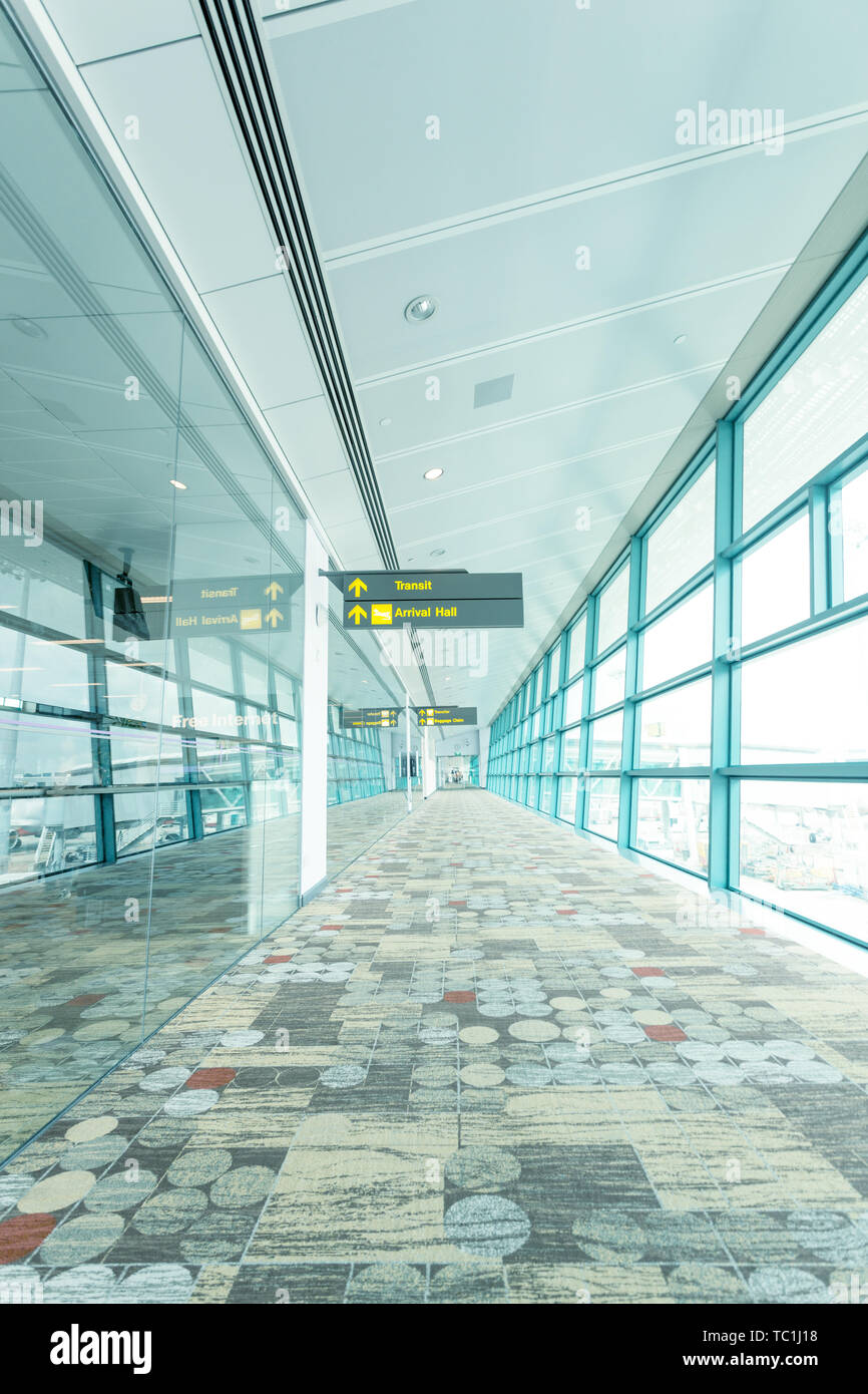 Modern office and urban corridors inside reflective design design ...
