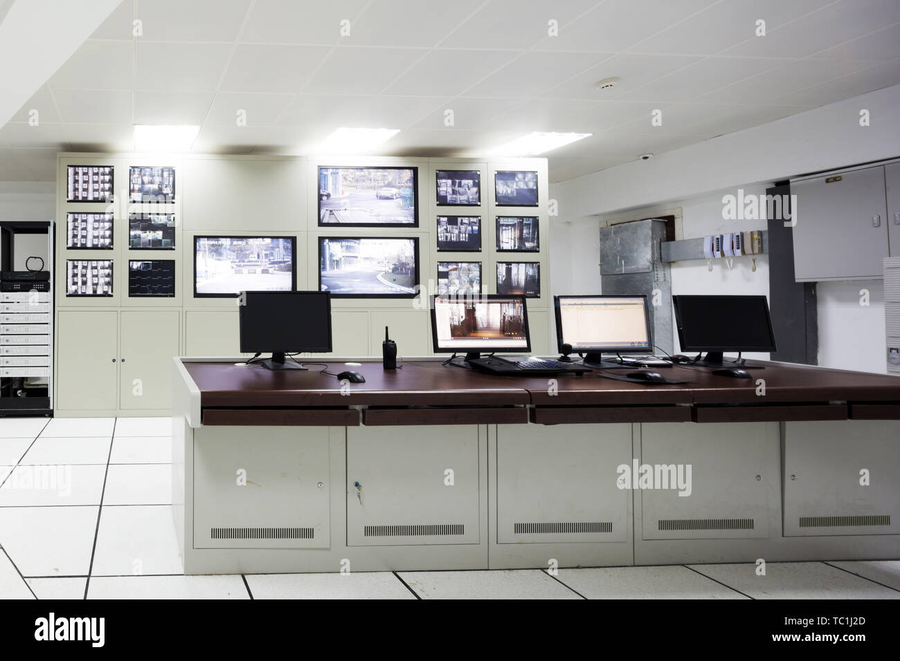 Control room interior Stock Photo - Alamy