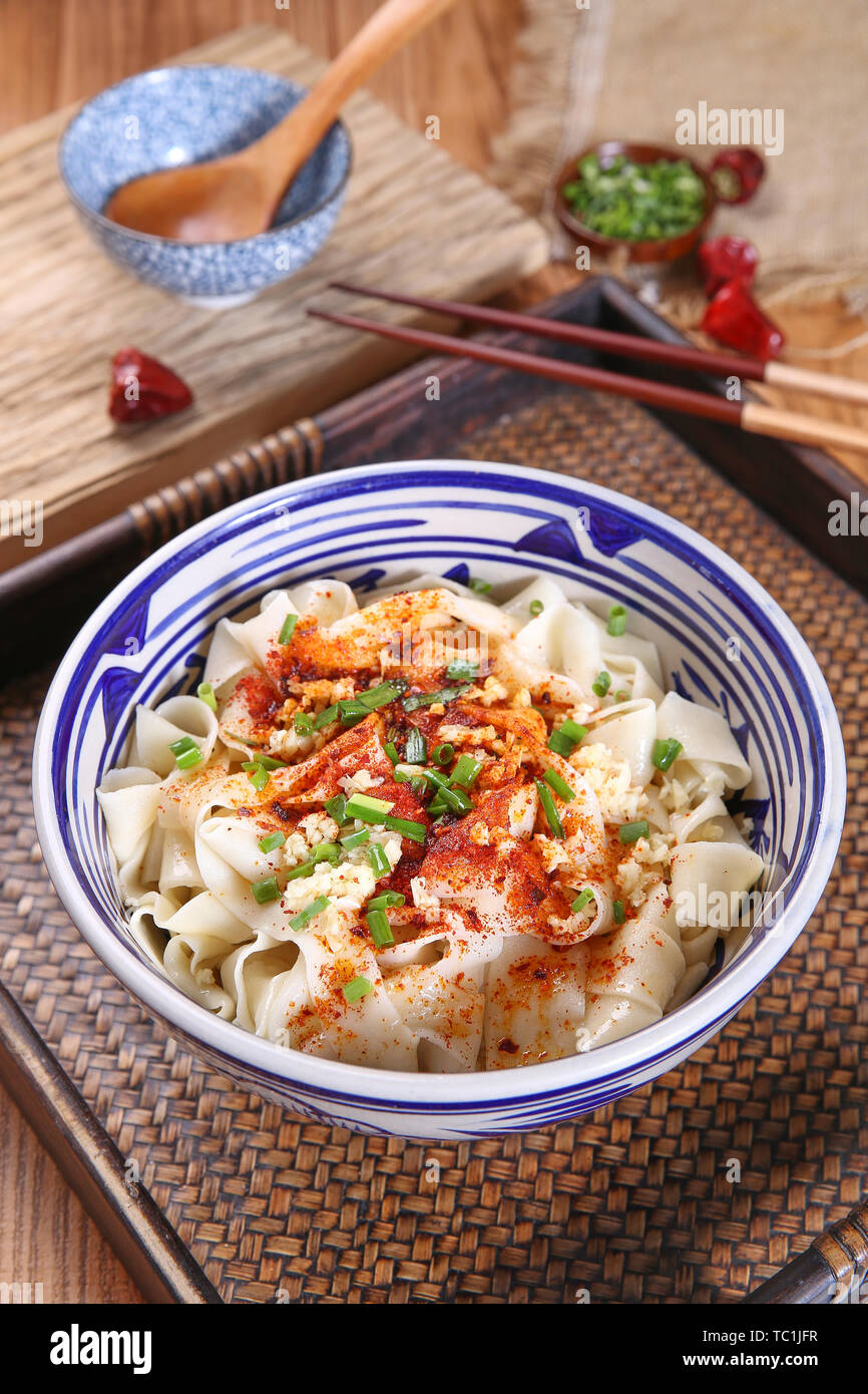 oil spill noodle Stock Photo - Alamy