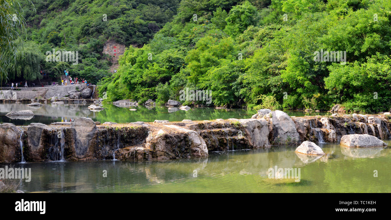 The scenery of Yuntai Mountain, Henan Province Stock Photo - Alamy