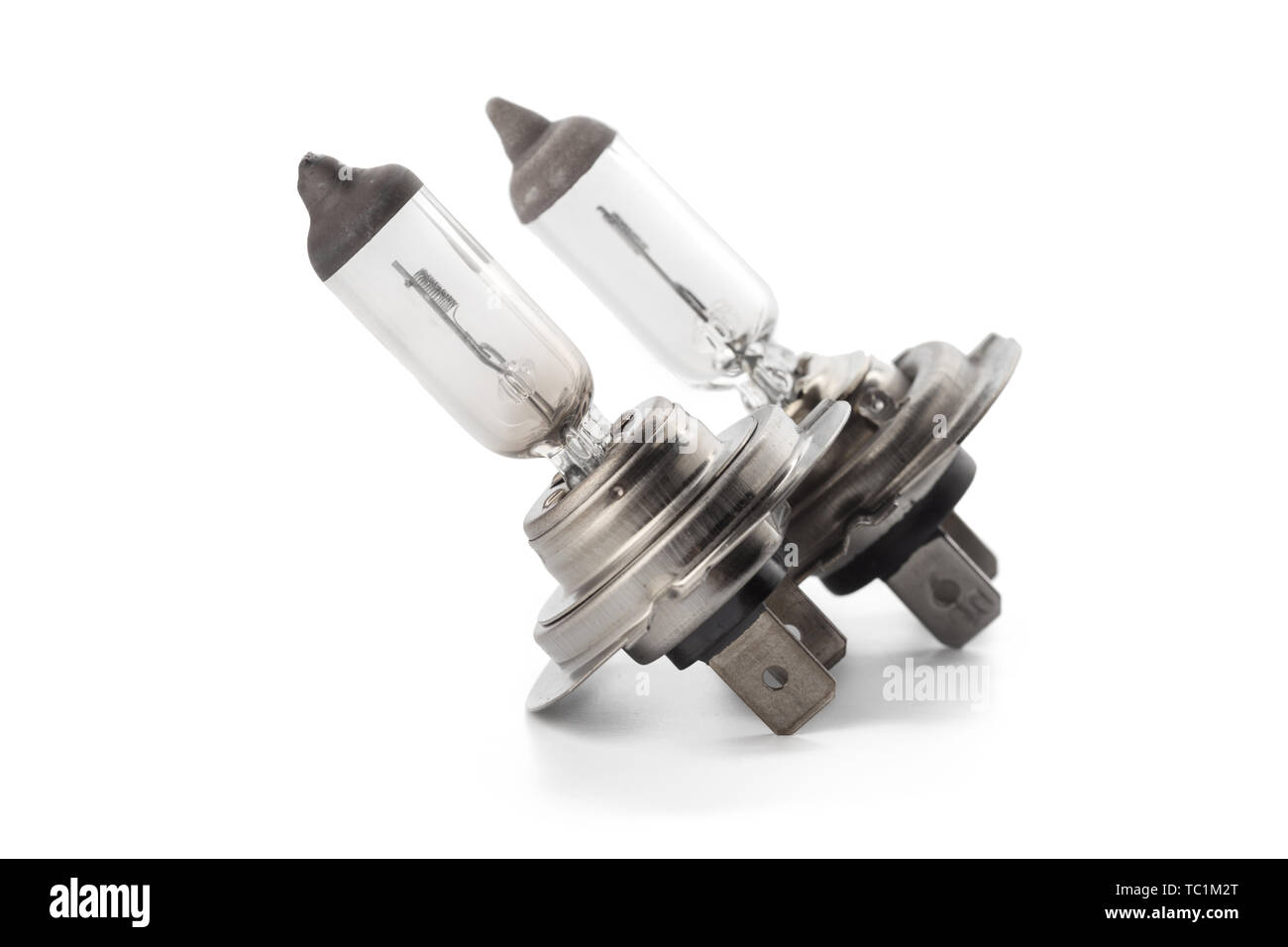 car lightbulb on white background Stock Photo - Alamy