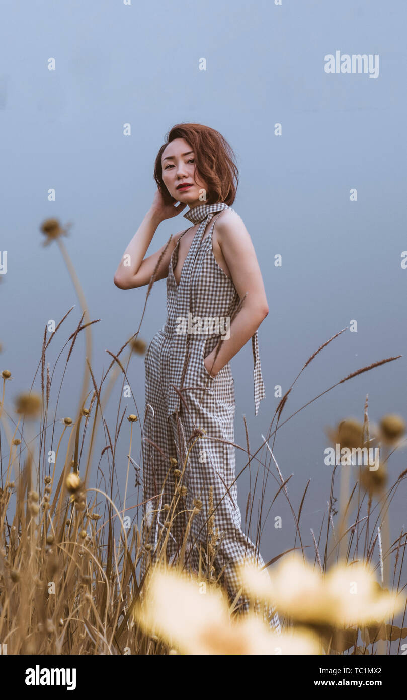 Ins travel style portrait photographer Susan Stock Photo - Alamy