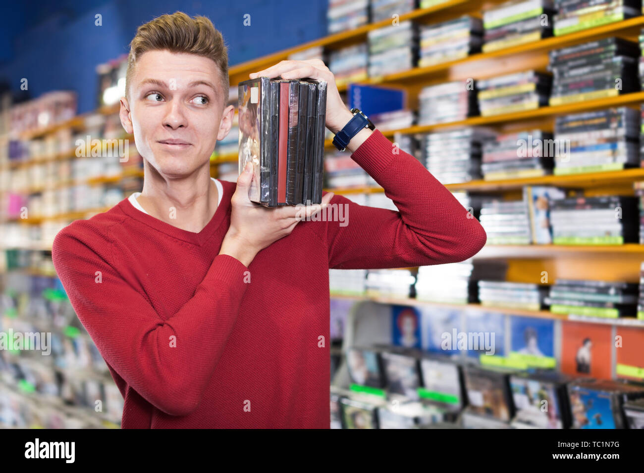 Dvds dvd stack movies hi-res stock photography and images - Alamy