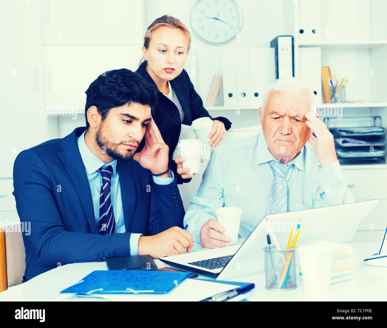 Manager having complicated issue hi-res stock photography and images ...