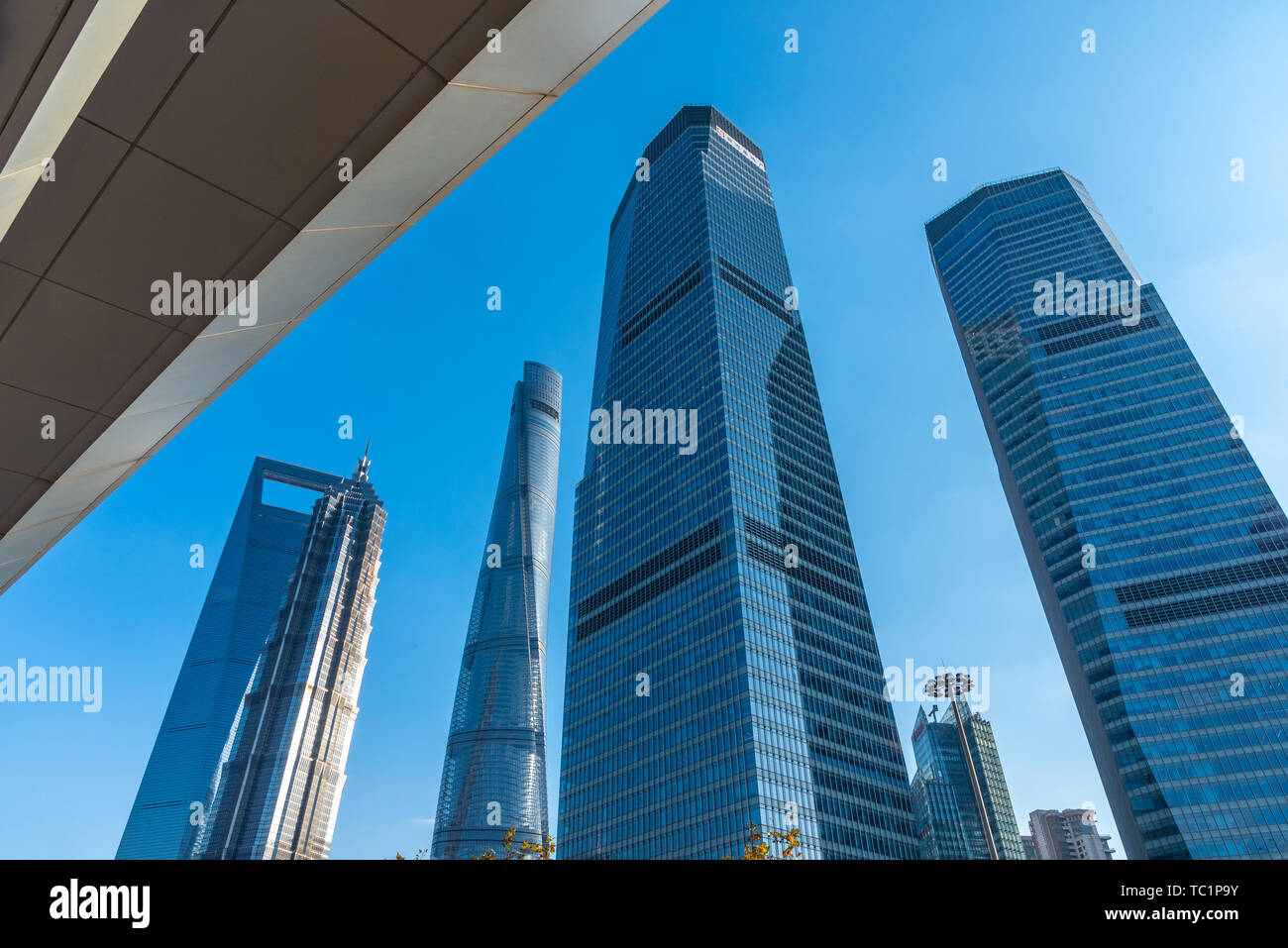 Signature building in Lujiazui Stock Photo - Alamy