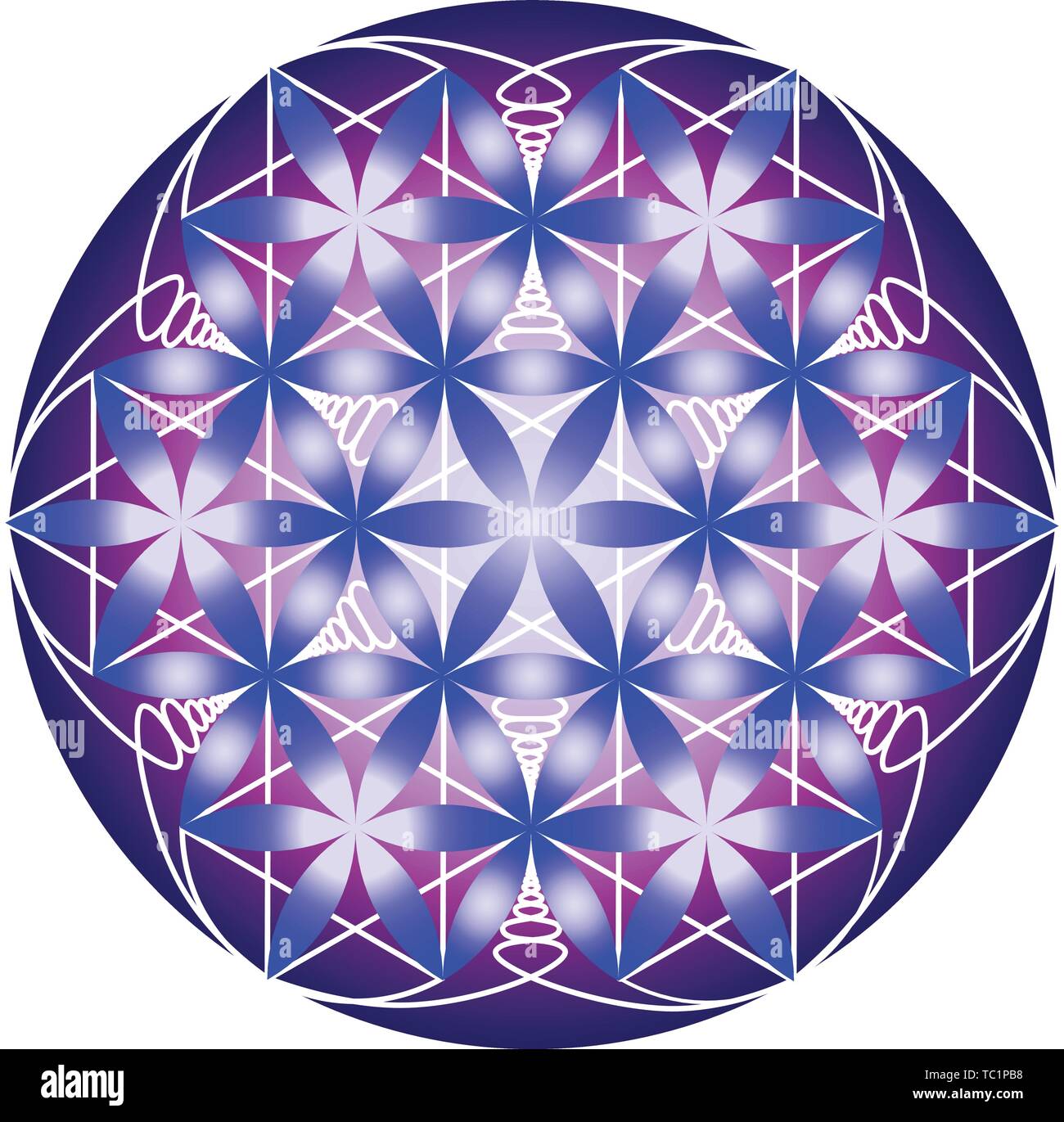Flower of life design Stock Vector Images - Alamy