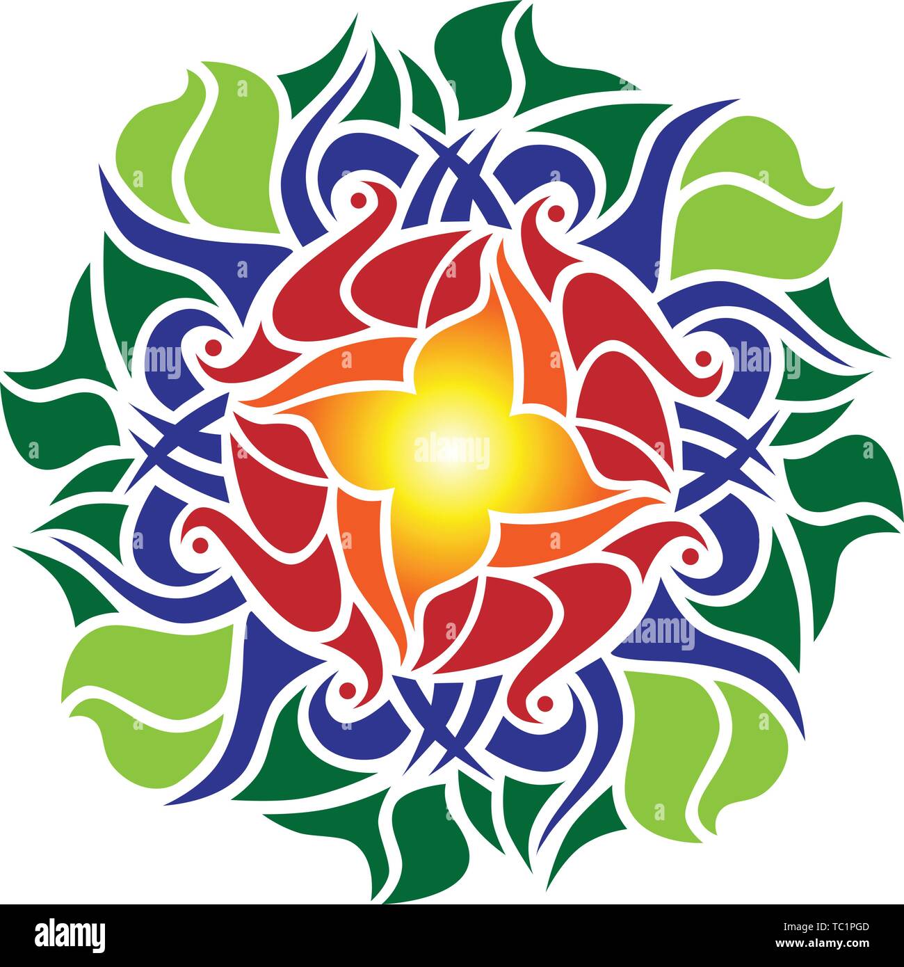 Ornamental rose mandala Stock Vector Image & Art - Alamy