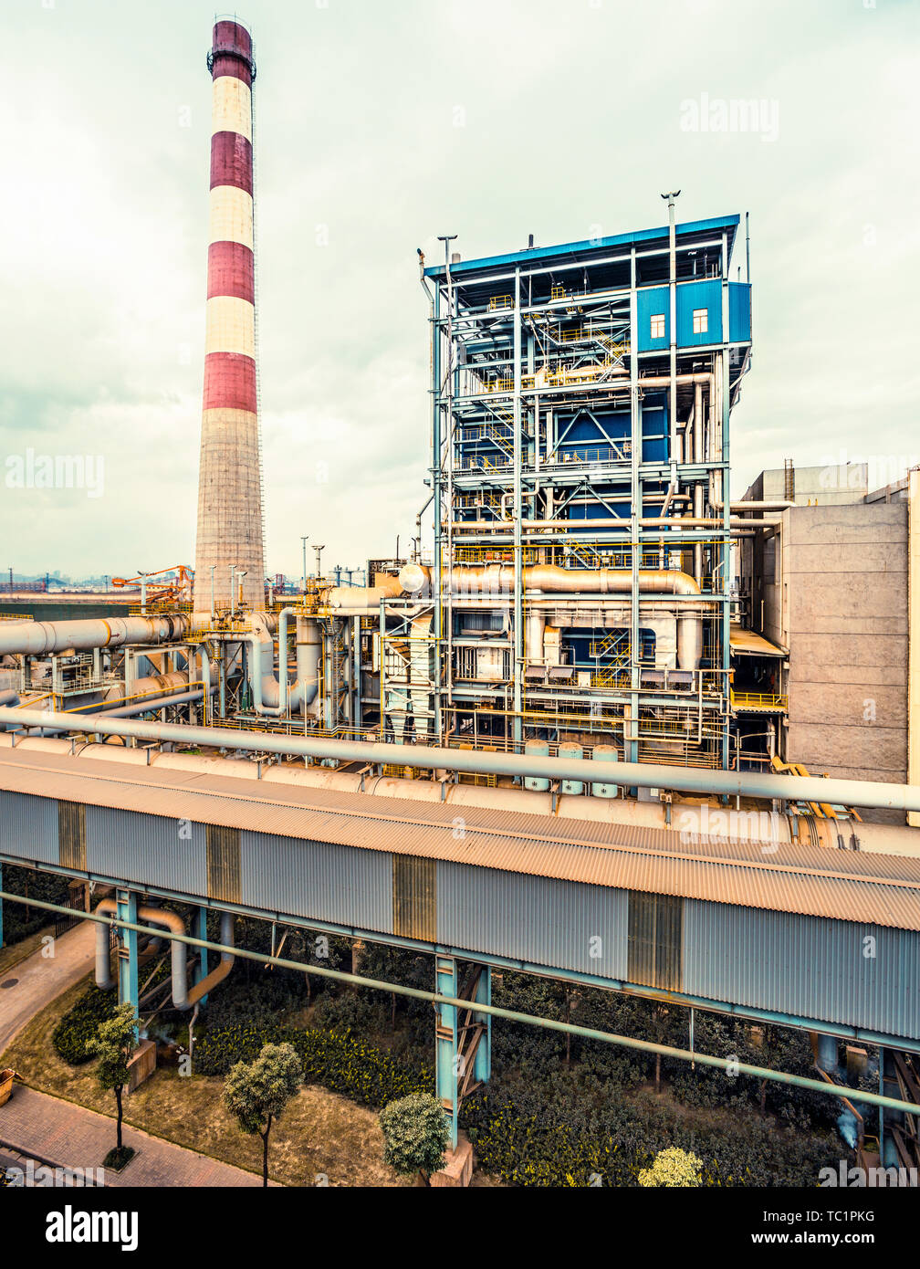 overall view of steel factory Stock Photo - Alamy