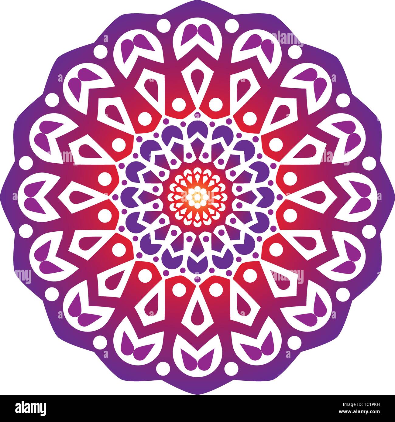 Violet water drop mandala Stock Vector Image & Art - Alamy