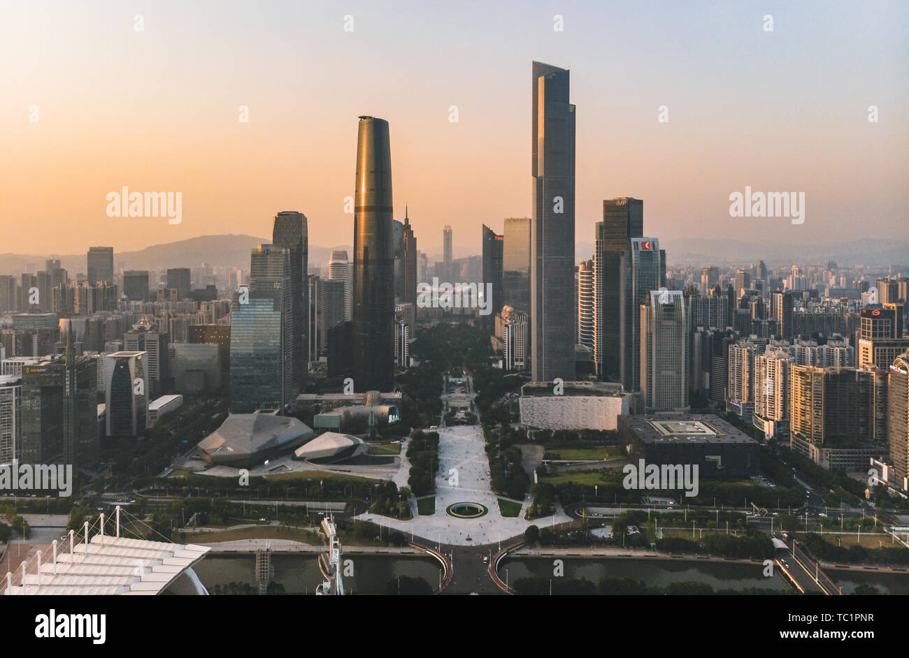 Aerial view guangzhou tower hi-res stock photography and images - Alamy