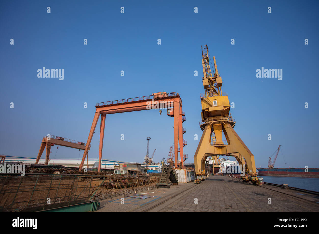 Shipbuilding industrial base Stock Photo - Alamy