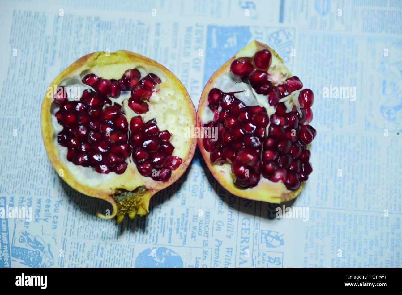 Soft seed pomegranate Stock Photo - Alamy