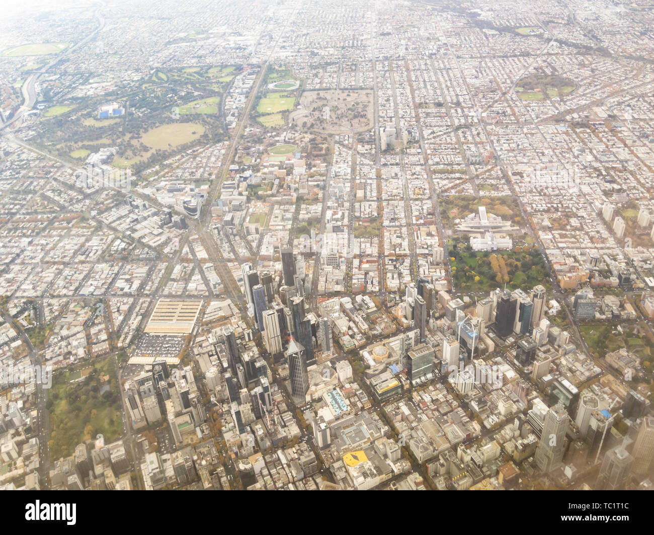 Aerial View Over Melbourne Australia Stock Photo - Alamy