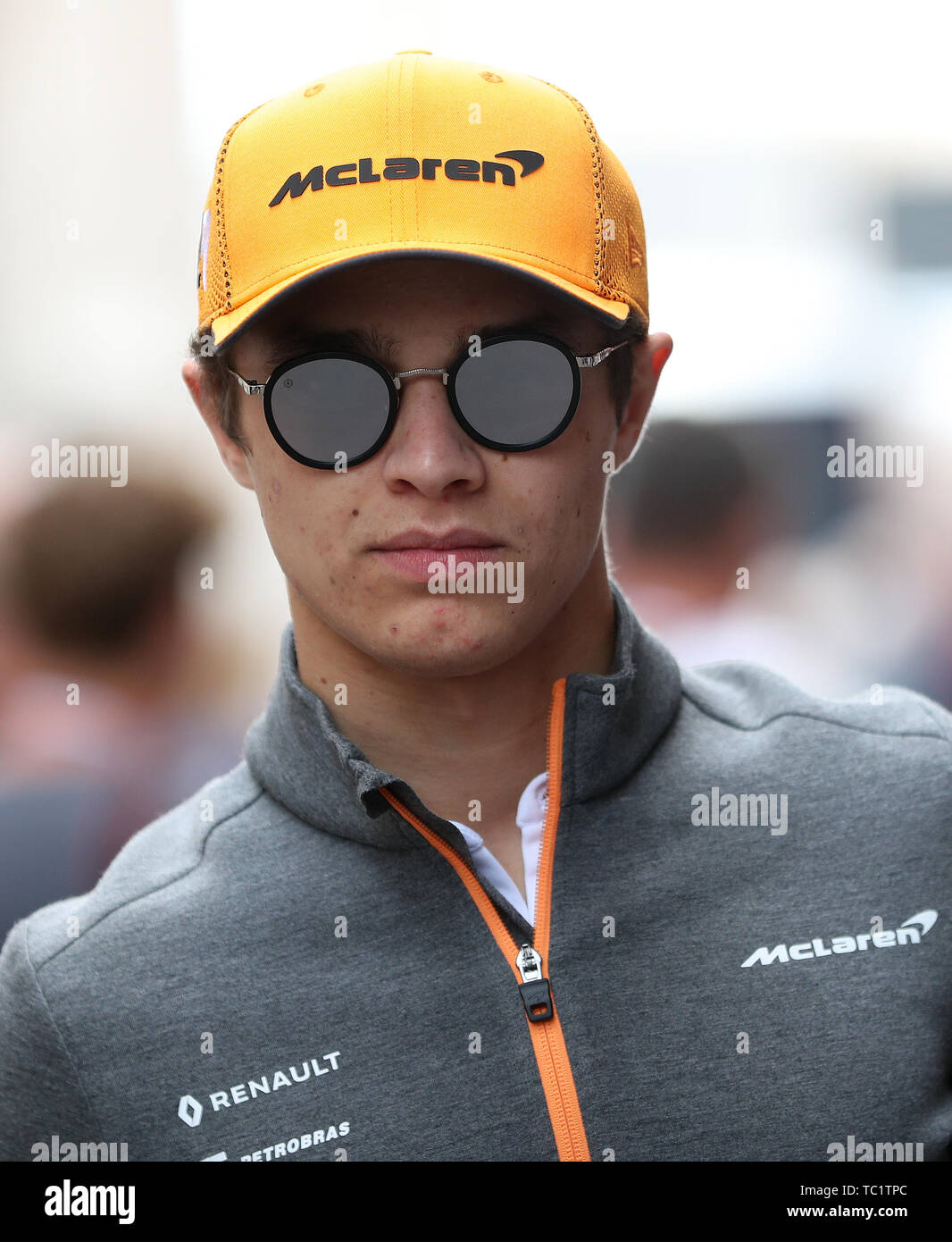McLaren's Lando Norris during the 2019 Monaco Grand Prix at the Circuit ...