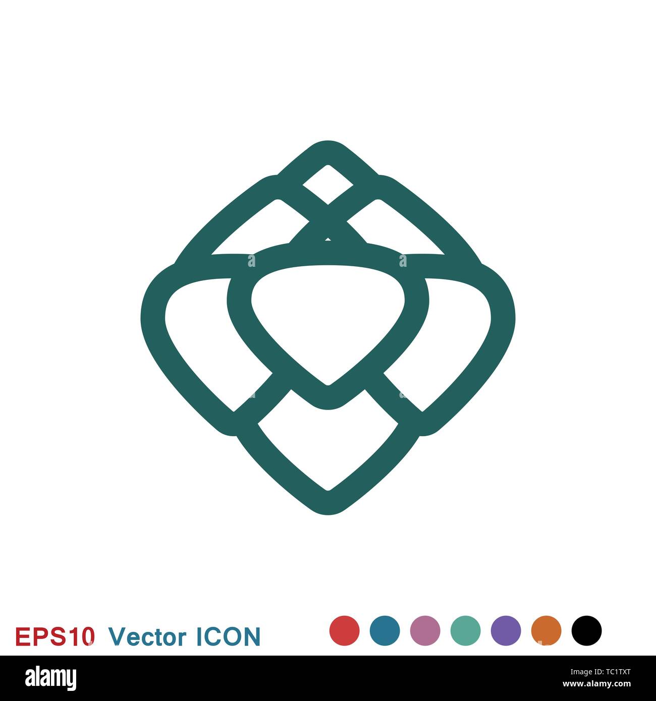 Hop icon logo, vector sign symbol for design Stock Vector Image & Art ...