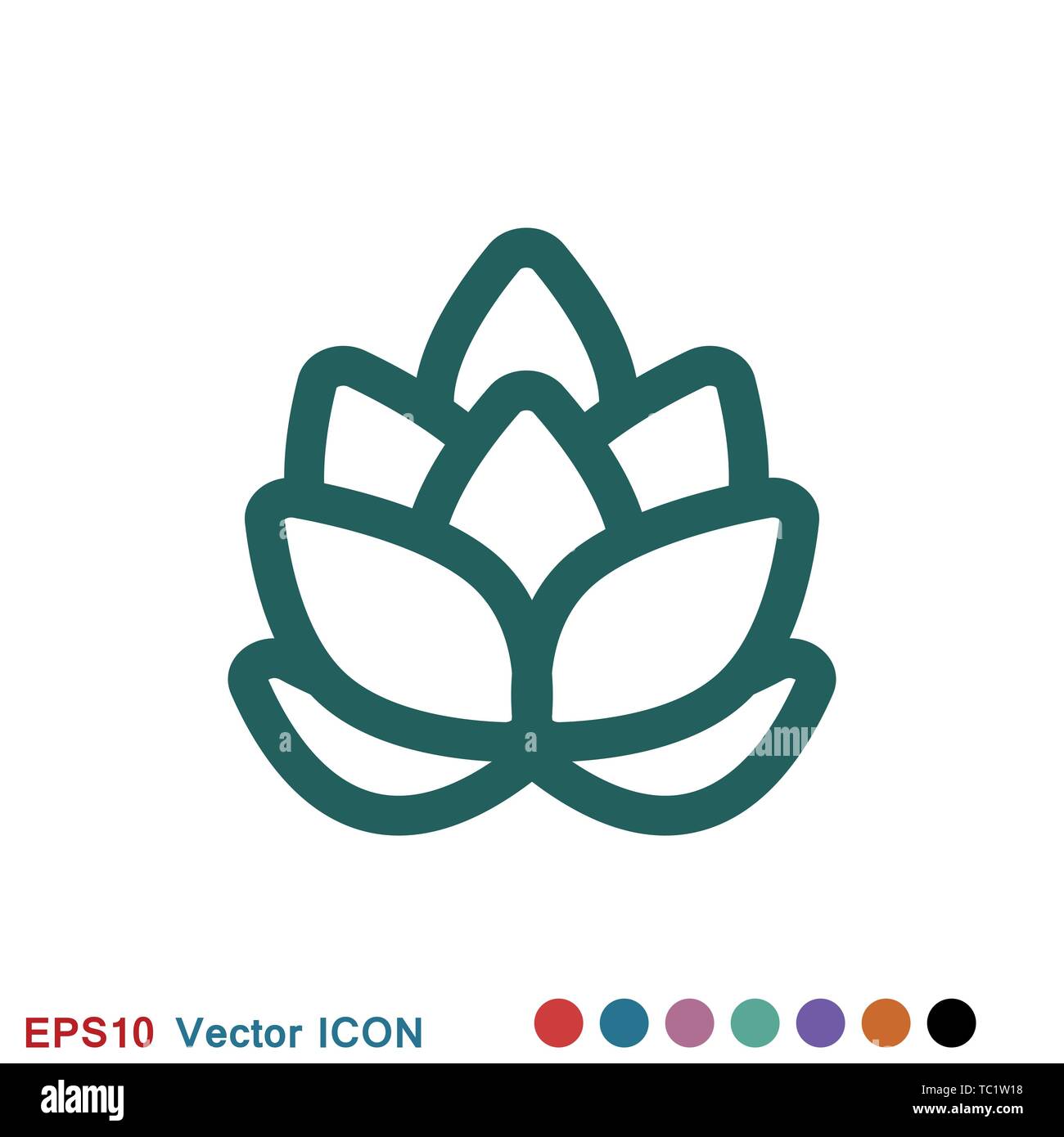 Hop icon logo, vector sign symbol for design Stock Vector Image & Art ...