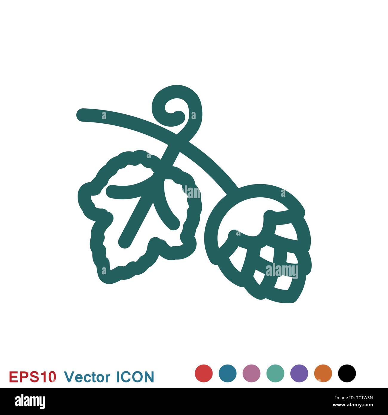 Hop icon logo, vector sign symbol for design Stock Vector Image & Art ...