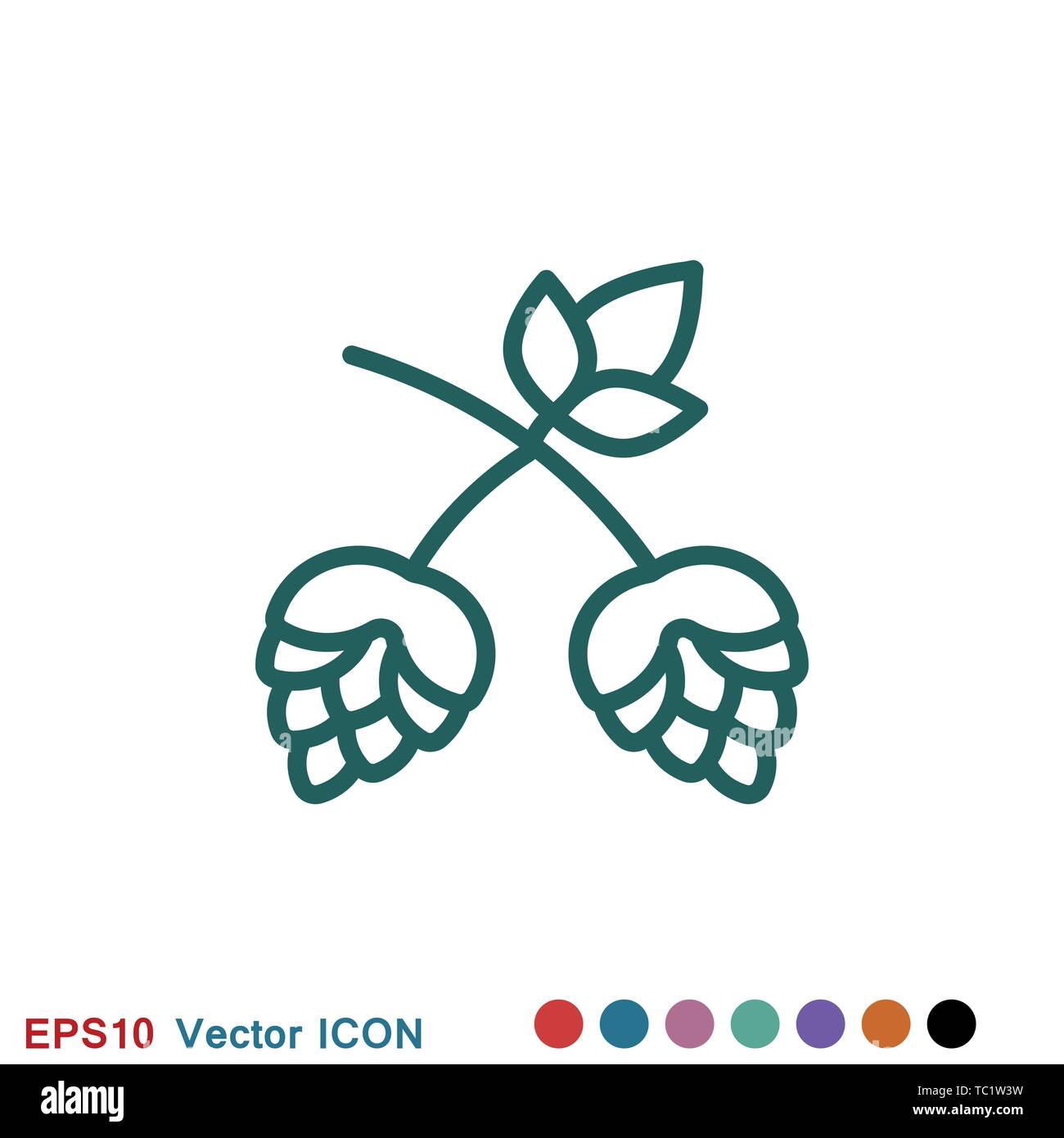 Hop icon logo, vector sign symbol for design Stock Vector Image & Art ...