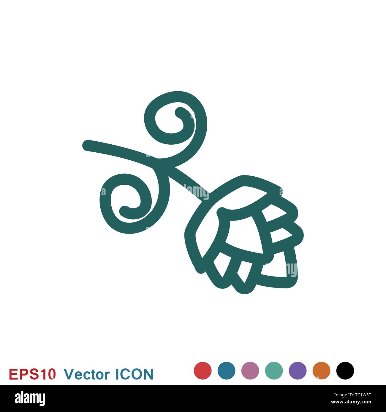 Hop icon logo, vector sign symbol for design Stock Vector Image & Art ...