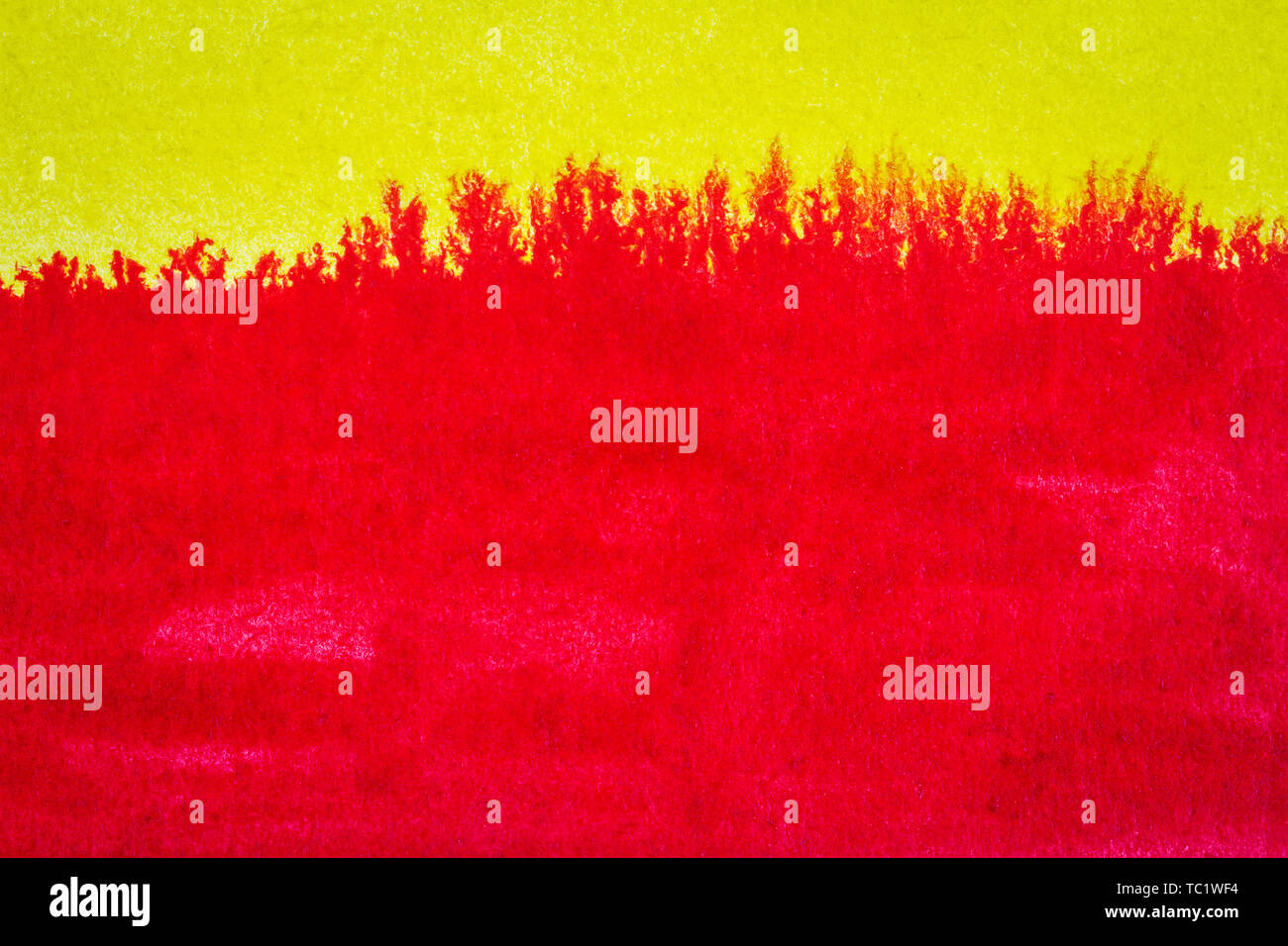 Abstract hand drawn yellow and red watercolor paints background Stock ...