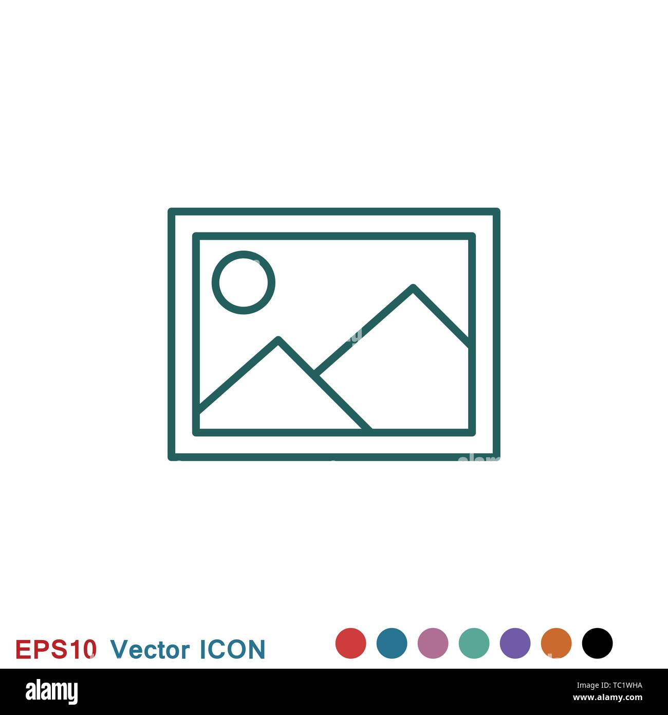 Image icon logo, vector sign symbol for design Stock Vector Image & Art ...