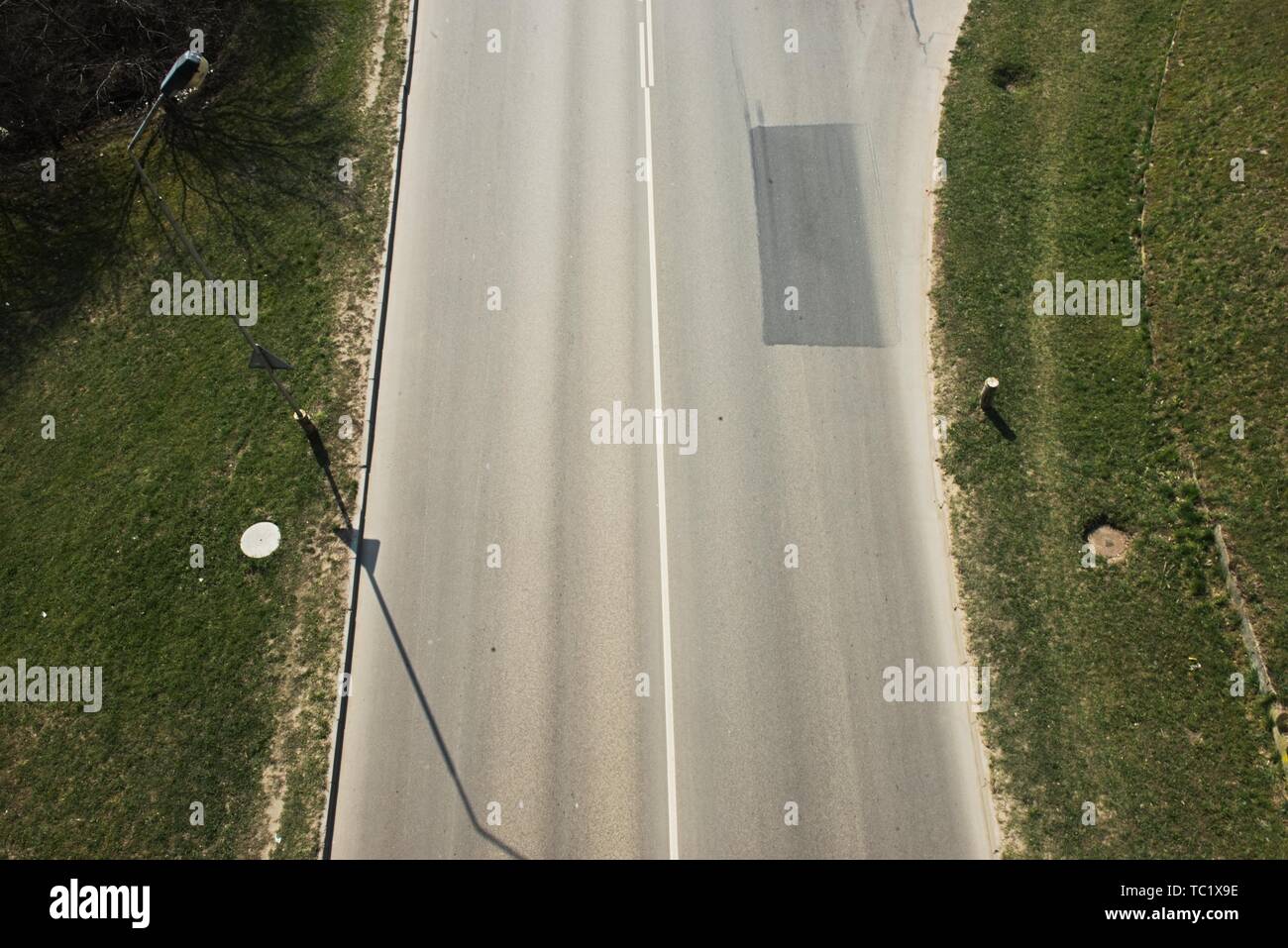 Aerial overhead view vehicle freeway hi-res stock photography and ...