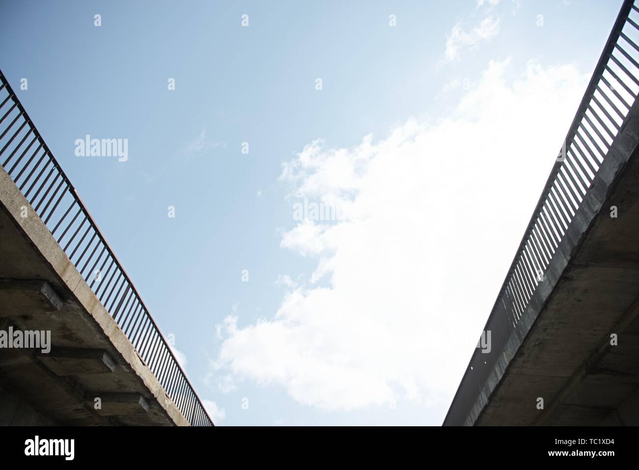 Steel Construction From Under Bridge Stock Photos & Steel Construction ...