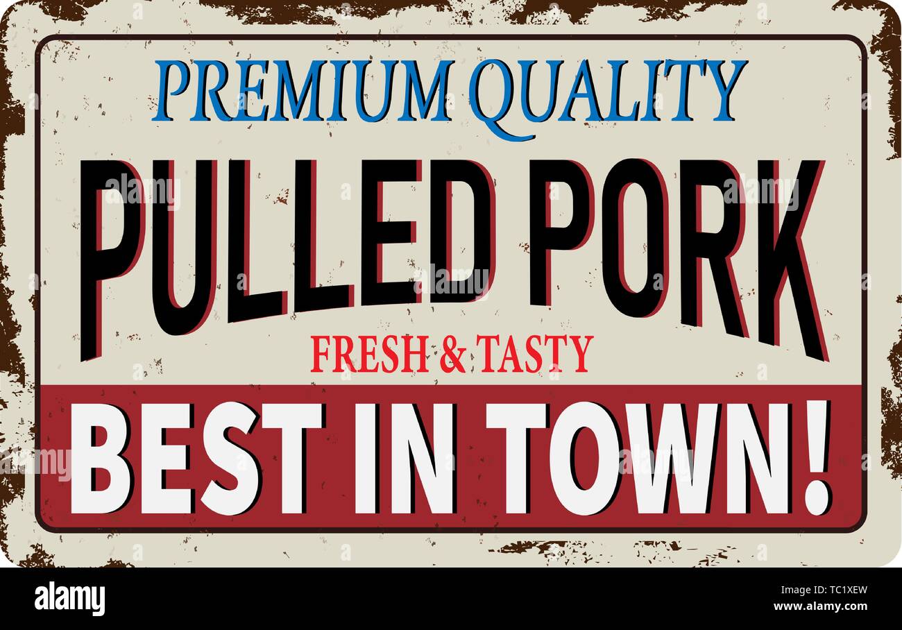 Genuine Southern Barbecue Menu Pulled Pork Template. Easy to edit ...