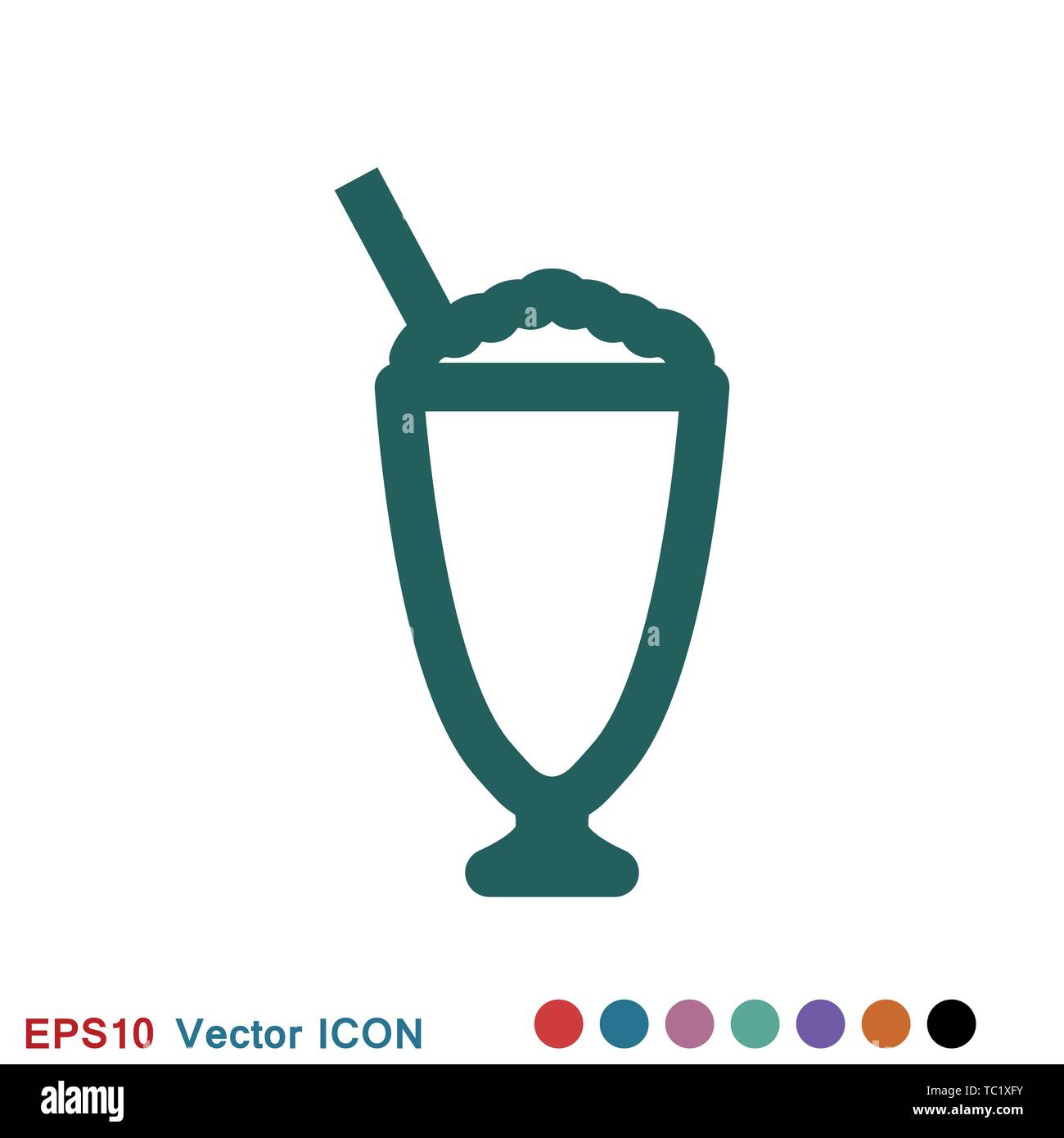 Latte coffee icon. logo, vector sign symbol for design Stock Vector ...