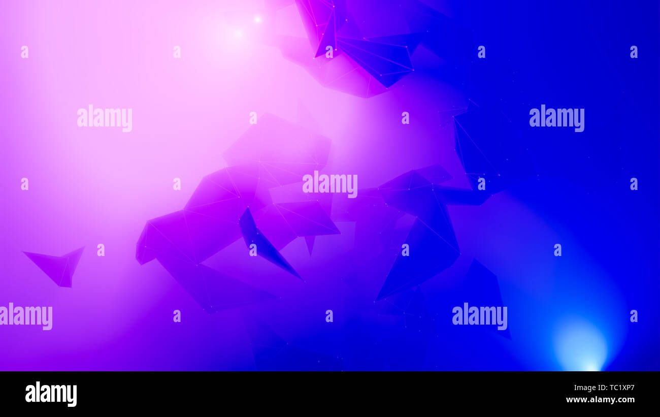 Pink abstract plexus background hi-res stock photography and images - Alamy