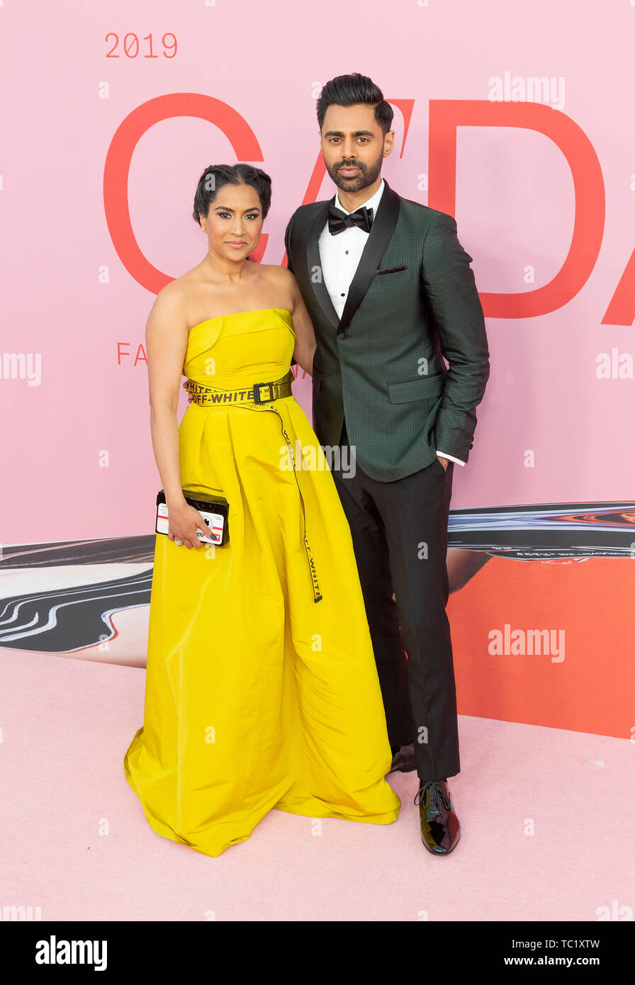 Beena Patel and Hasan Minhaj attend 2019 CFDA Fashion Awards at ...