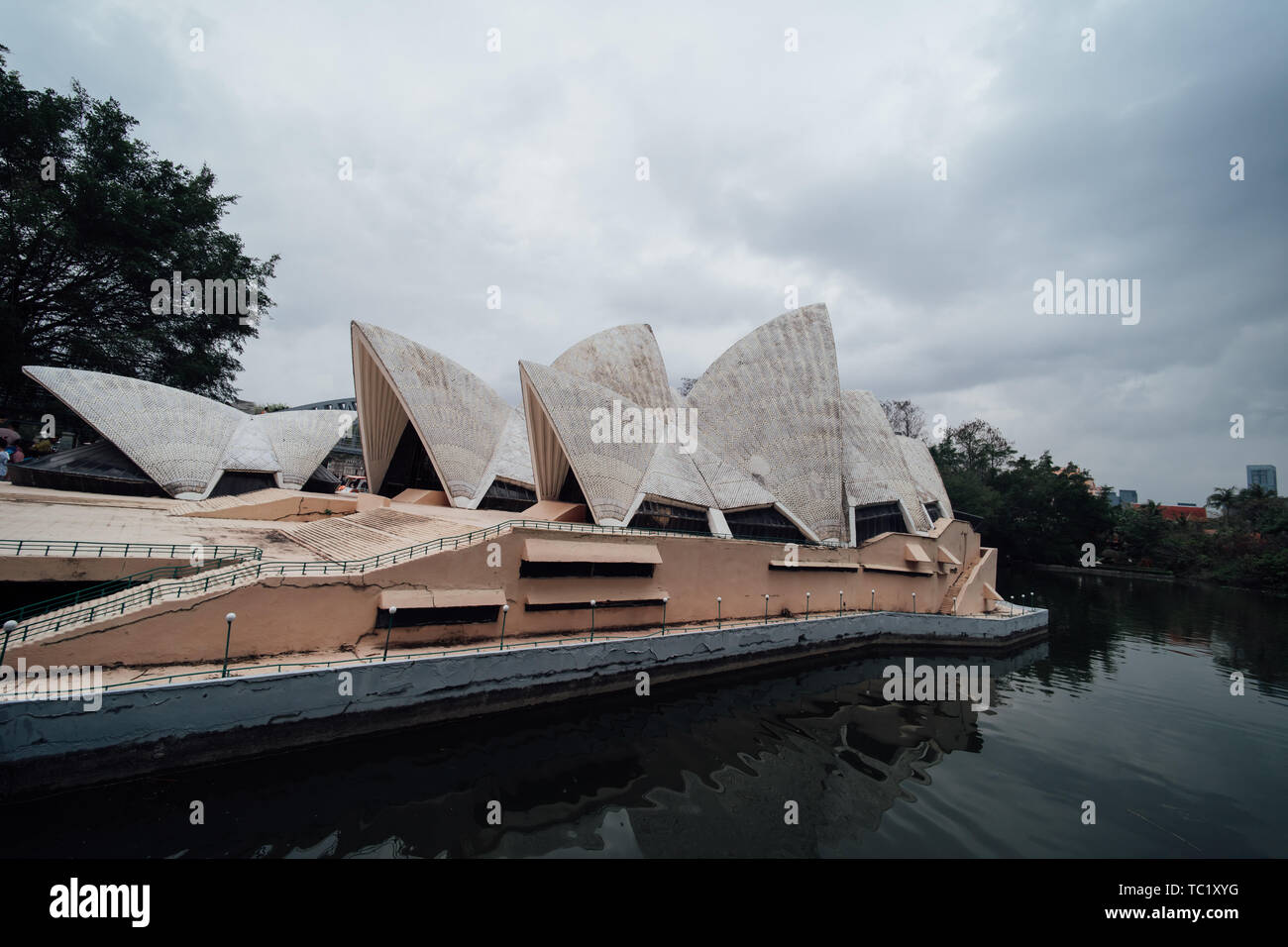A miniature view of the Sydney Opera House in the Window of the World ...