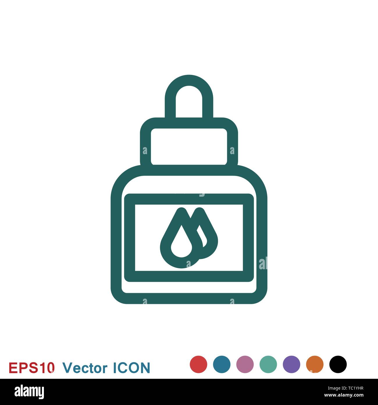 Ink pot and quill pen Stock Vector Images - Alamy