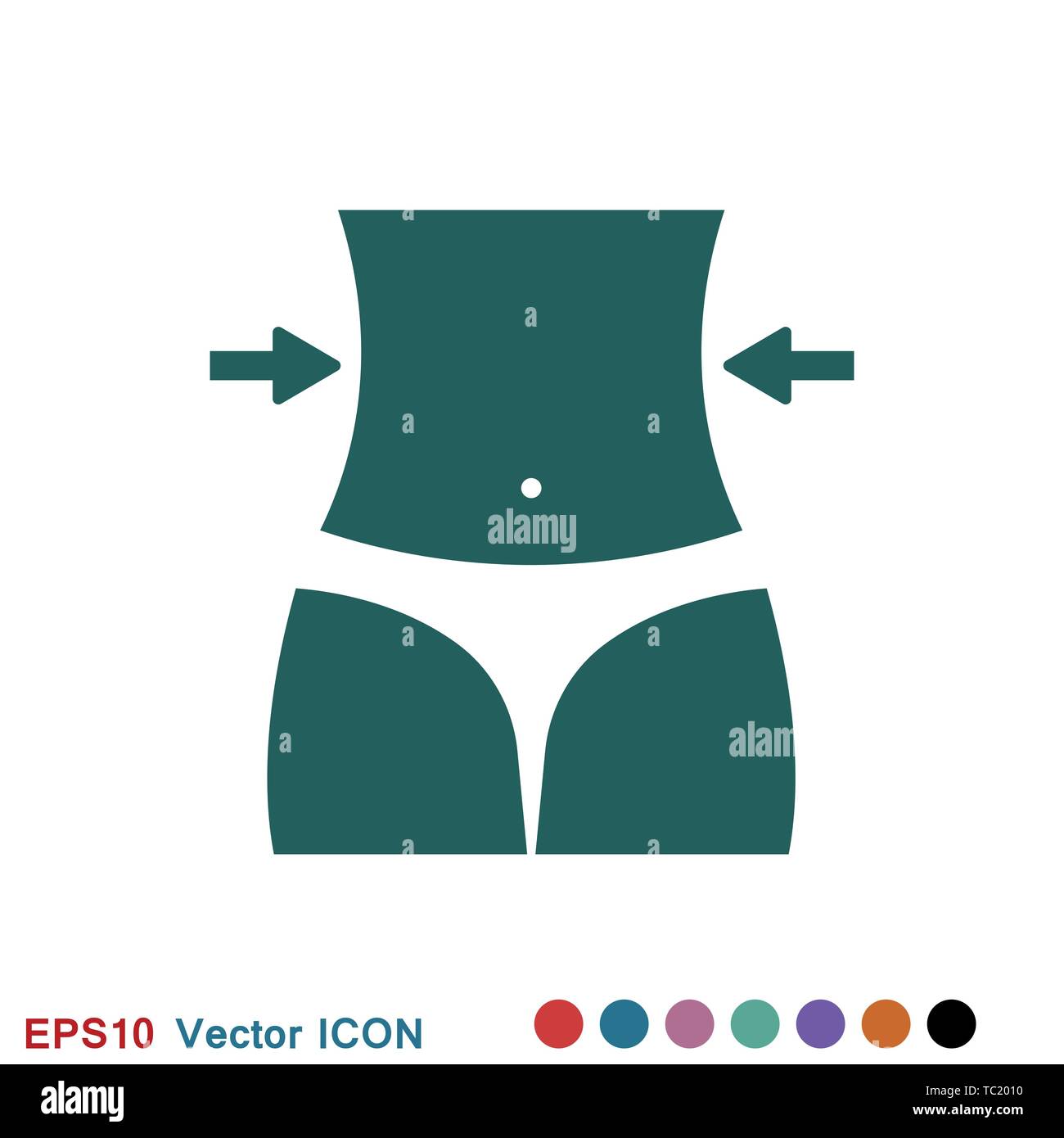 Weight loss icon logo, vector sign symbol for design Stock Vector Image ...