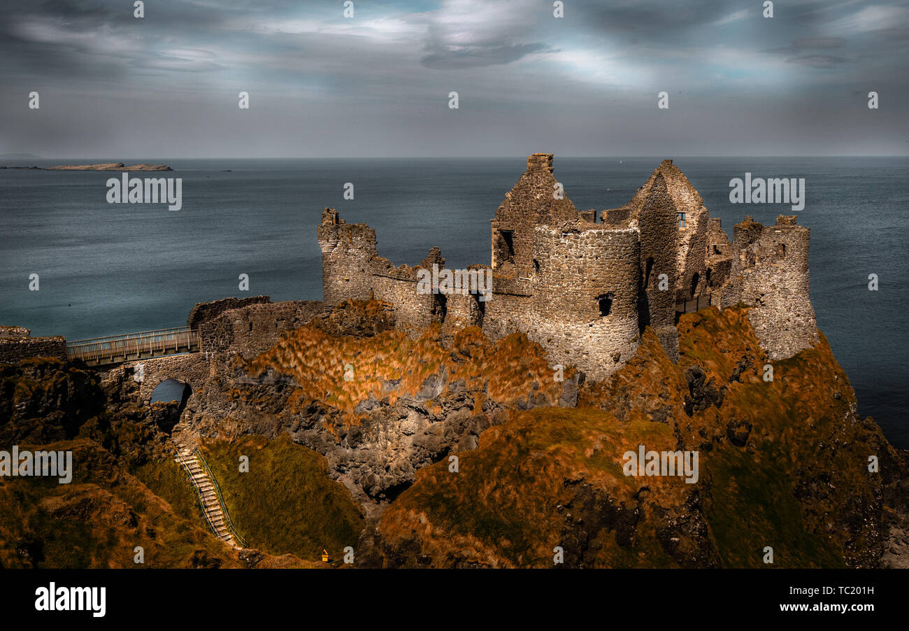 Dunluce Castle in Northern Ireland - Fine Art Photography Stock Photo ...