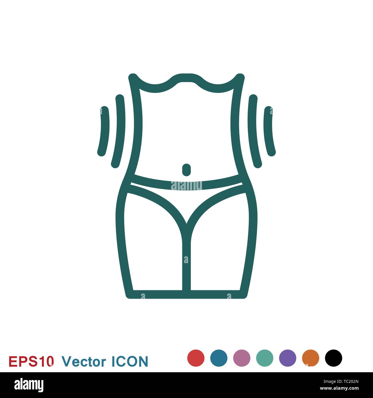 Weight loss icon logo, vector sign symbol for design Stock Vector Image ...