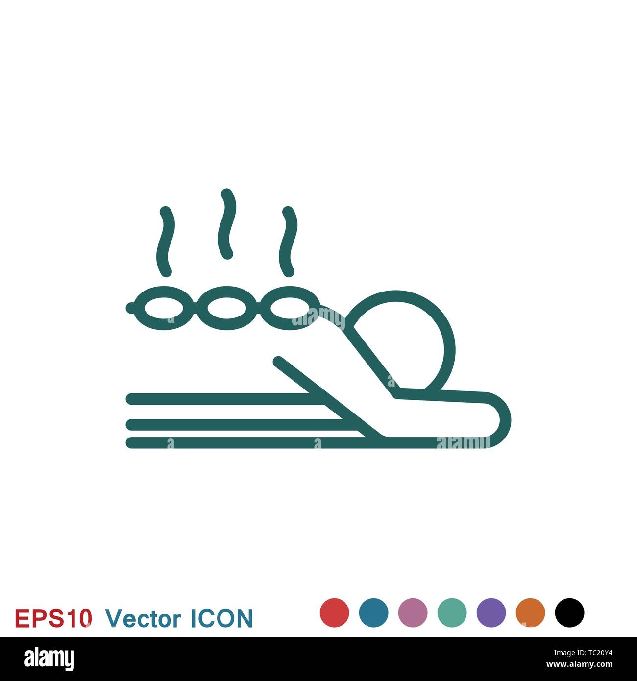 Massage Icon. spa vector illustration on white background Stock Vector ...