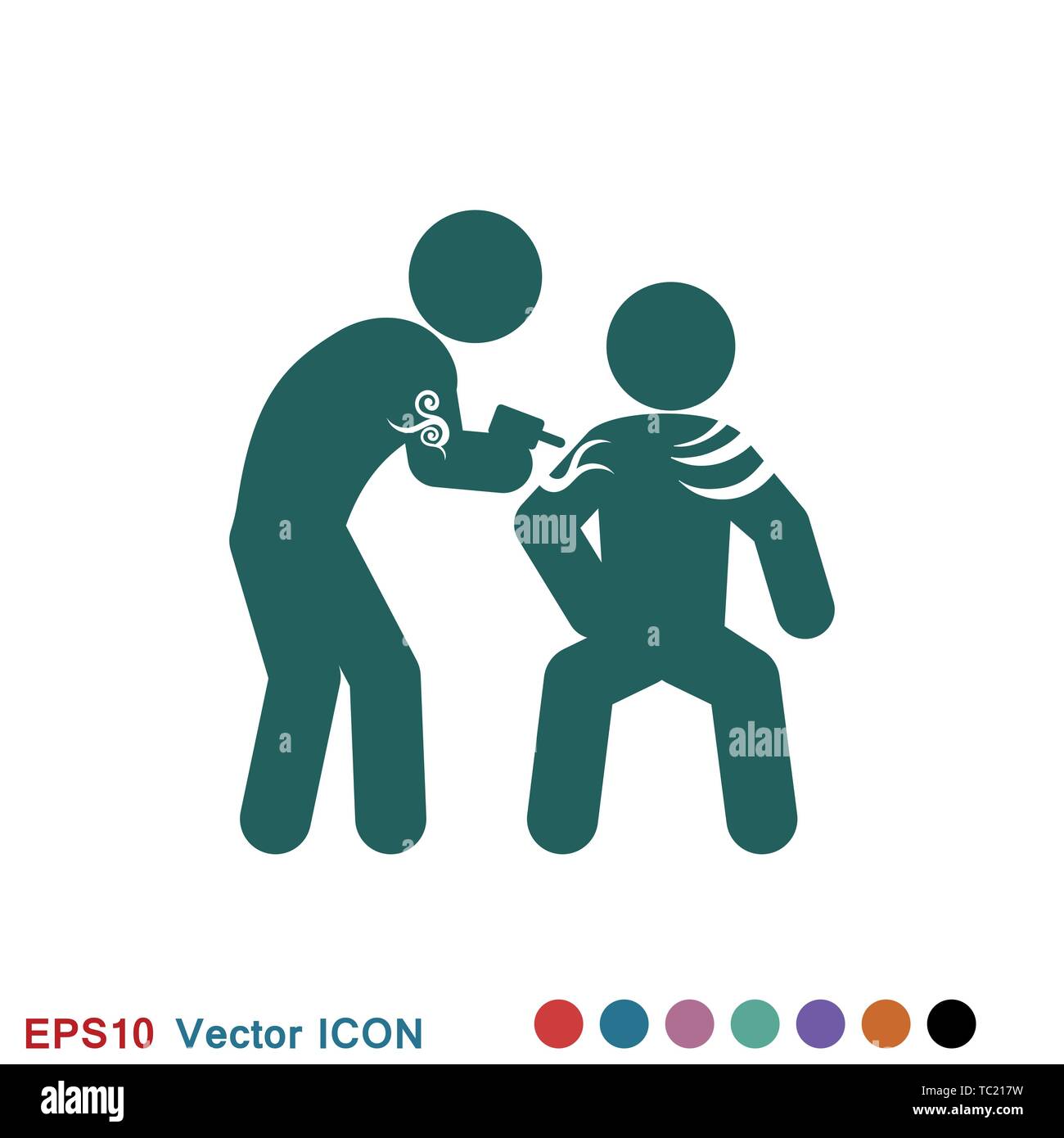 Body tattoo icon logo, vector sign symbol for design Stock Vector Image ...