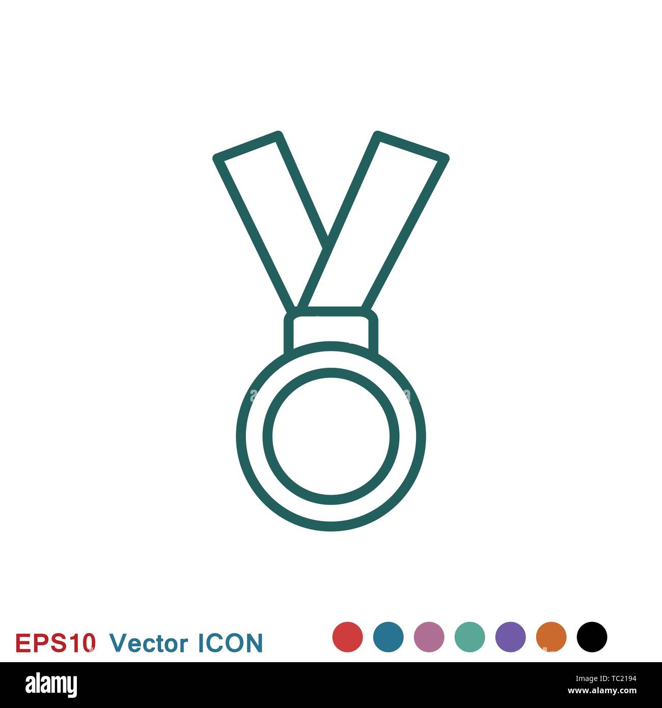 Medal icon, Medal symbol for your web site Stock Vector Image & Art - Alamy