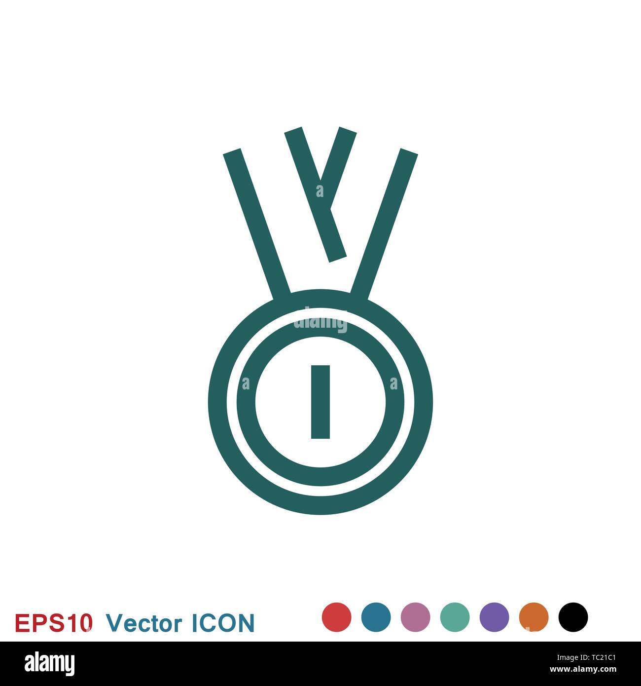 Medal icon, Medal symbol for your web site Stock Vector Image & Art - Alamy