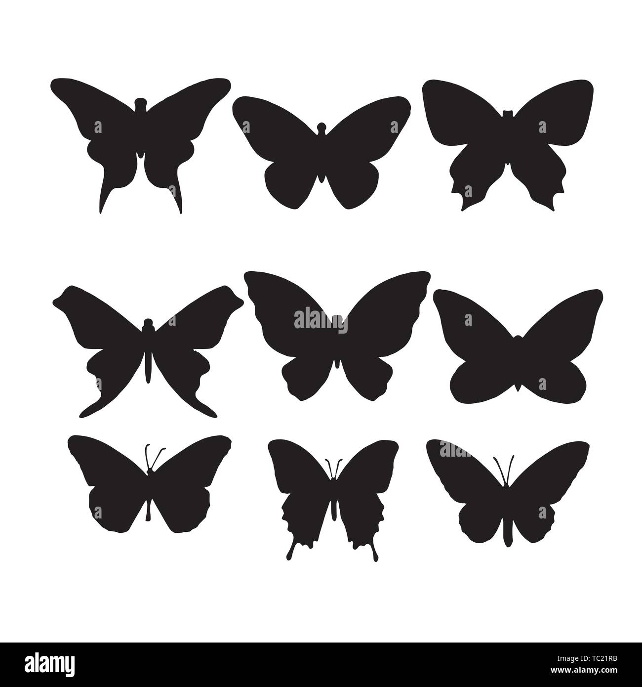 insect butterfly outline vector. nature coloring book insect butterfly ...