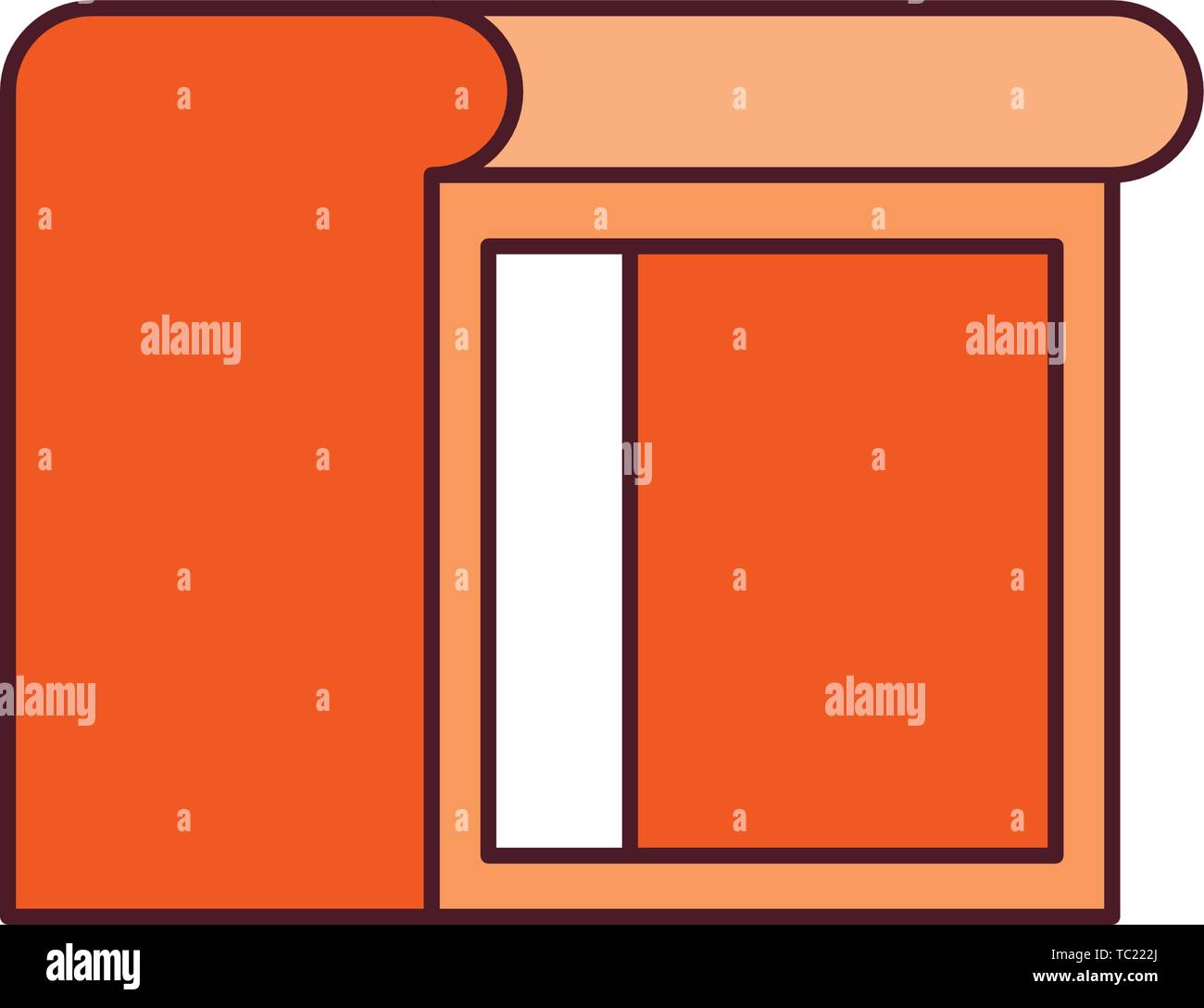 wooden shelving in white background icon Stock Vector Image & Art - Alamy