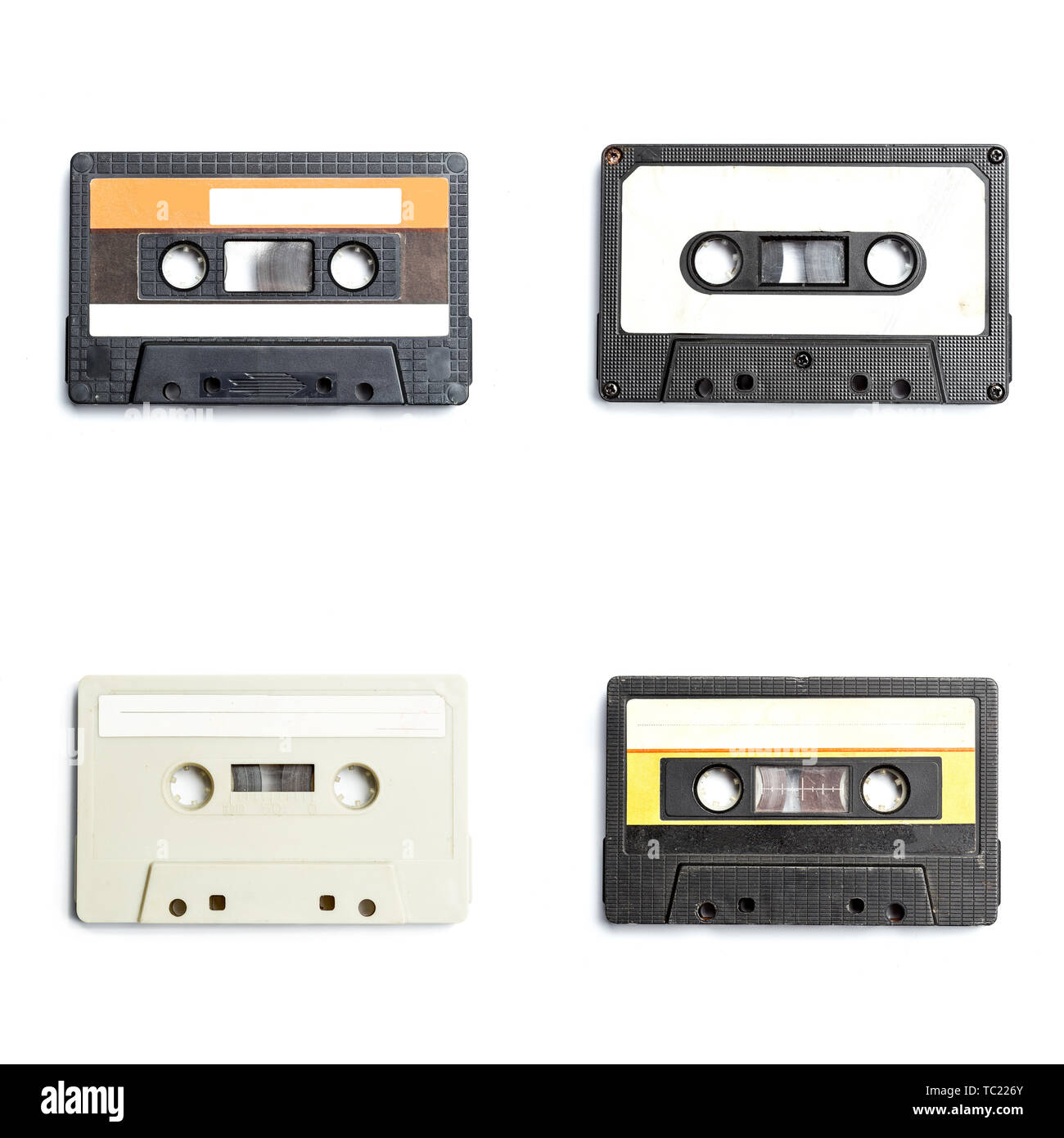 Collection of retro audio tapes Stock Photo - Alamy