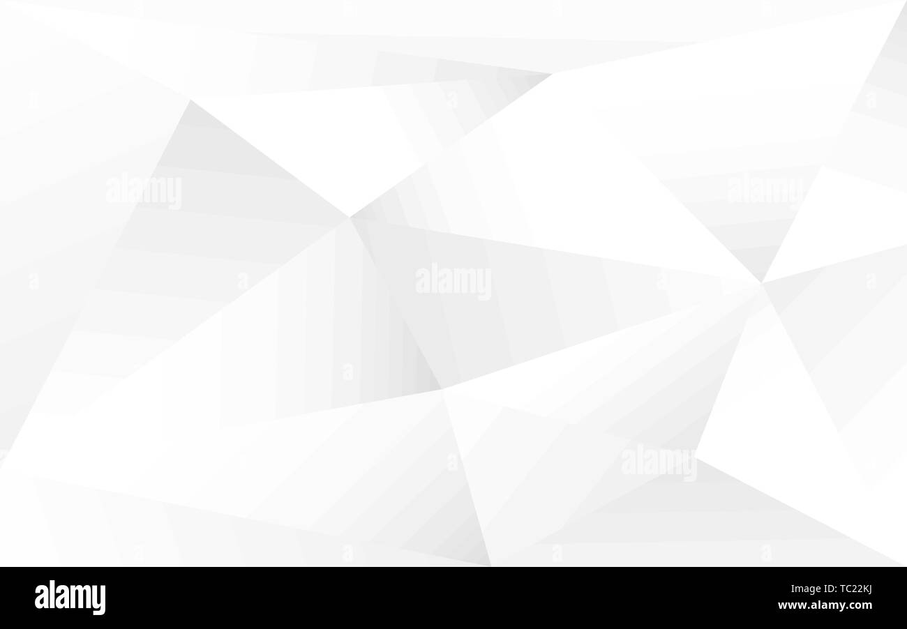 Grey polygonal background. Geometric white and grey abstract backdrop ...