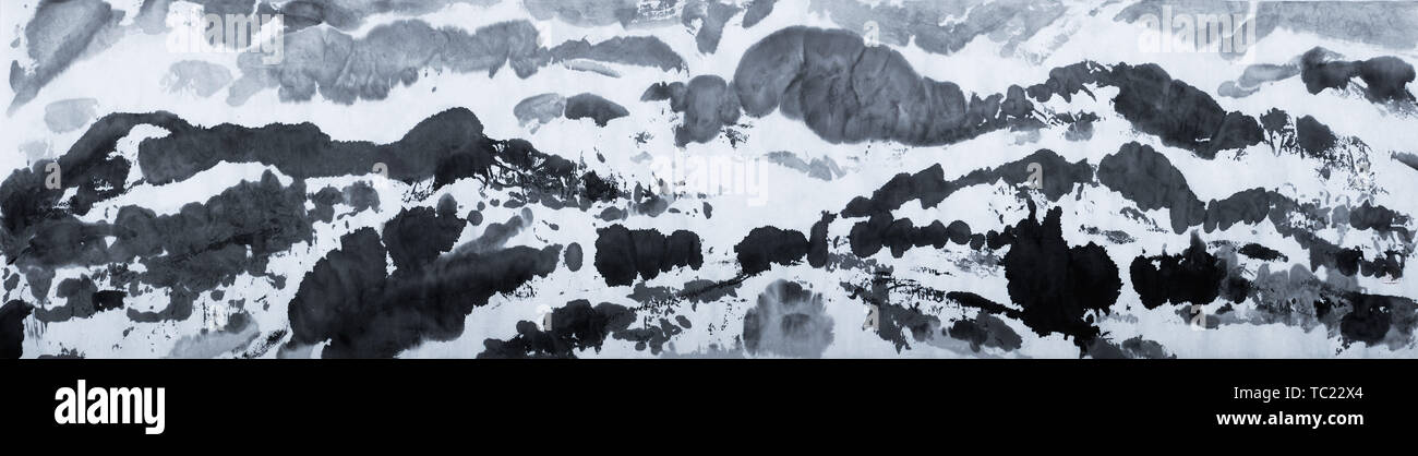 Ink mountains and rivers series Stock Photo - Alamy