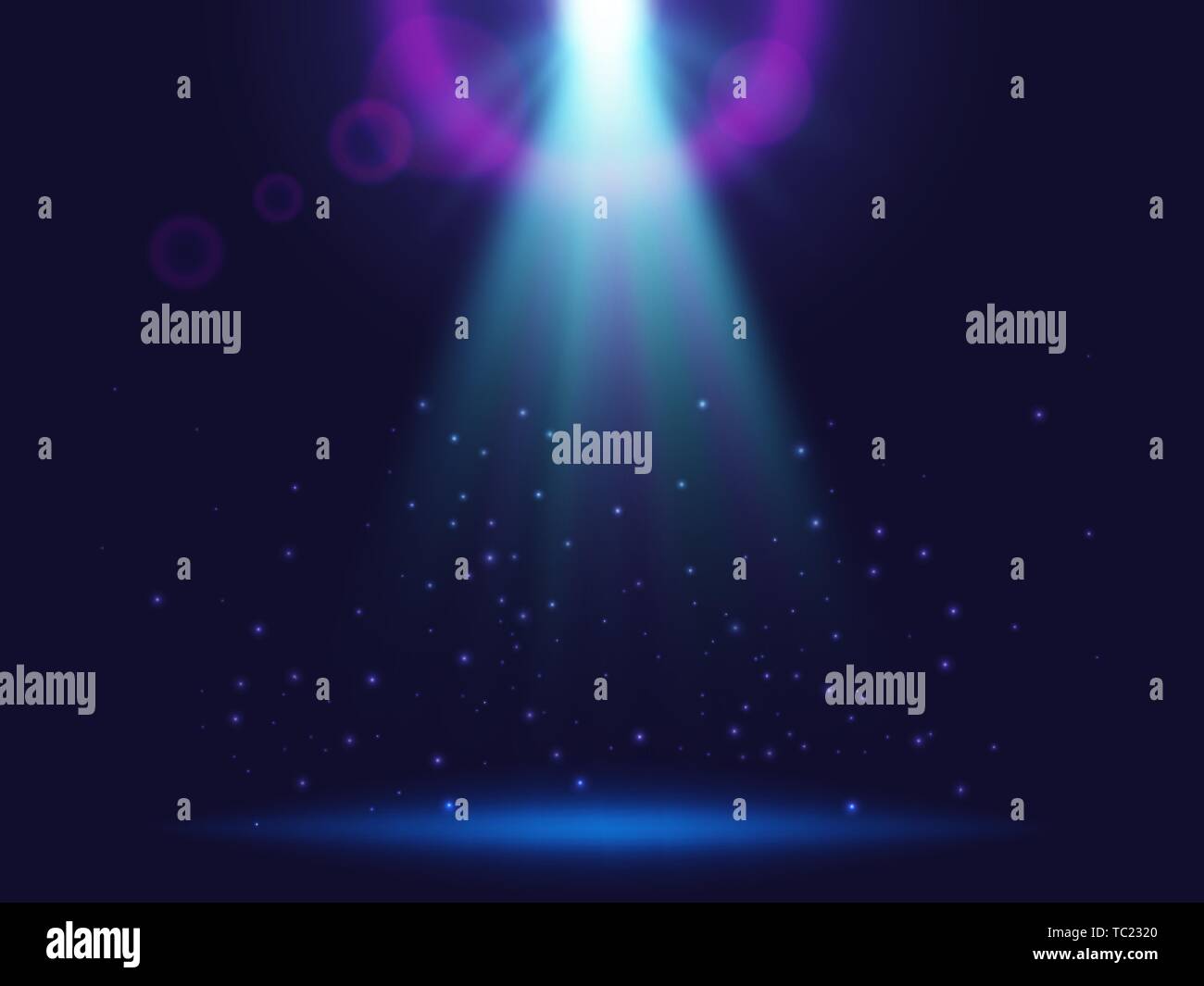 Magic shining background with lights. Blue luminous rays Stock Vector ...