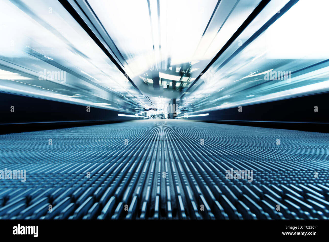 Airport moving walkway low angle view hi-res stock photography and ...
